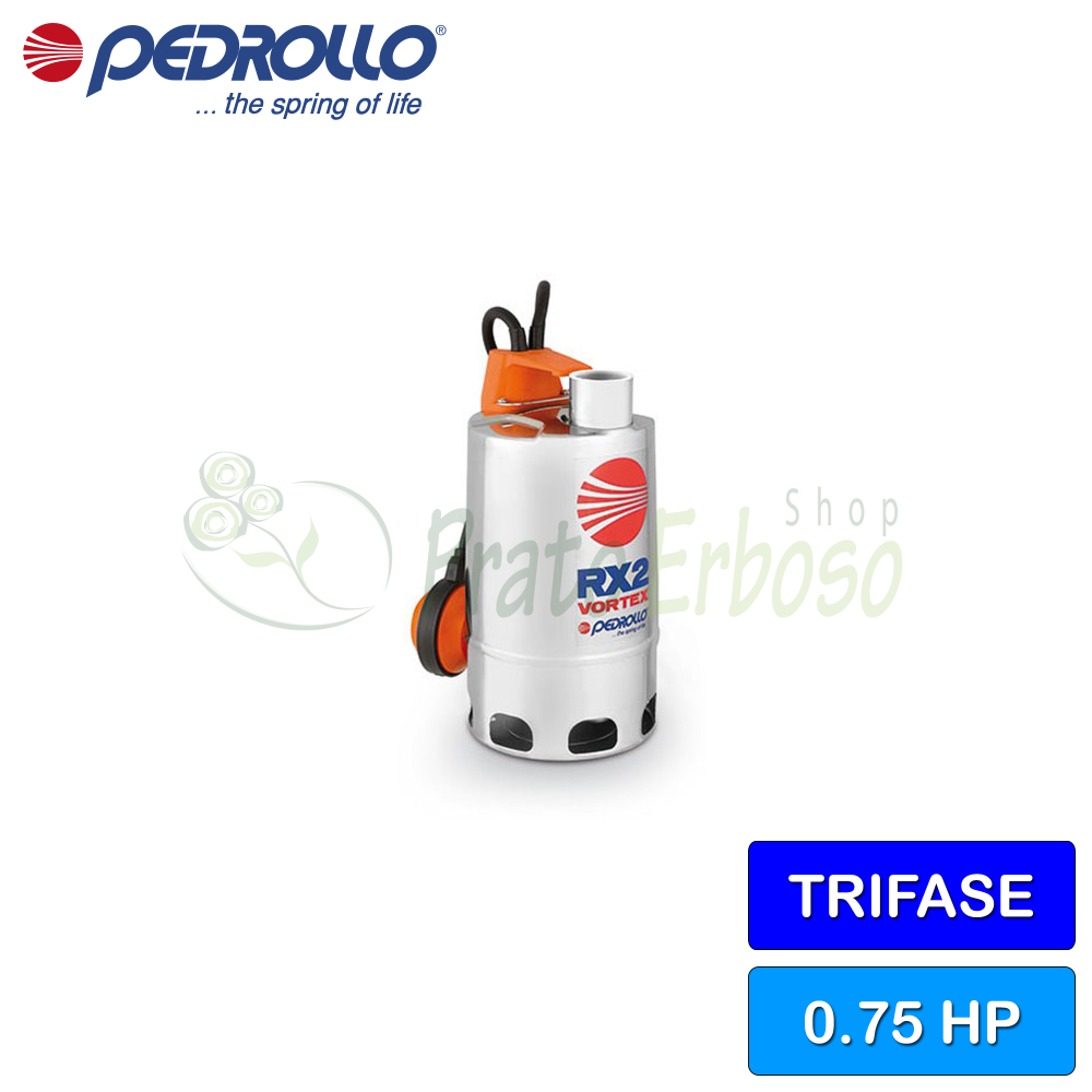 RX 3 20 5m Electric Pump For Dirty Water VORTEX Three Phase RX 3 20 5m Electric Pump For Dirty Water VORTEX Three Phase